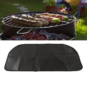 Grill Mats,Double Sided Silicone Avoid Fire Reusable Foldable Grill Mat Suitable for Outdoor Camping Garden Picnic (102x50CM Oval)