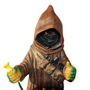 bw-king halloween garden decoration star wars figures gnomes garden decorations, snjiaheim lawn sculpture resin figurine, make your garden full of mystery, halloween patio decor-bronze yellow