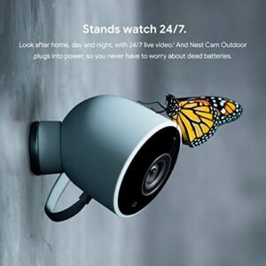 Google Nest Cam Outdoor - 1st Generation - Weatherproof Camera - Surveillance Camera with Night Vision - Control with Your Phone