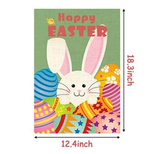 WATINC 5Pcs Welcome Garden Flags Burlap Vertical Double Sided Happy Easter God Bless America Holiday Party Decorations Valentine's Day St. Patrick's Day House Flag for Outdoor Lawn Yard 12 x 18 Inch