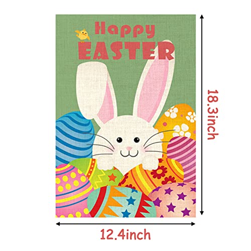 WATINC 5Pcs Welcome Garden Flags Burlap Vertical Double Sided Happy Easter God Bless America Holiday Party Decorations Valentine's Day St. Patrick's Day House Flag for Outdoor Lawn Yard 12 x 18 Inch