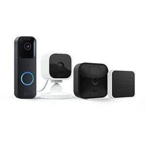 blink whole home bundle | video doorbell system, outdoor camera, and mini camera | hd video, motion detection, works with alexa