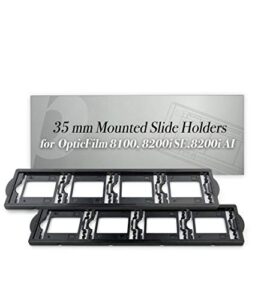 plustek 2 x 35 mm mounted slide holders (positive), for opticfilm 72~83 series use only (8100 & 8200i & 8300i)