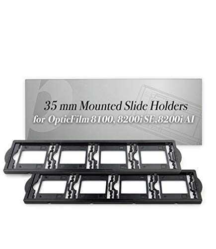 Plustek 2 x 35 mm Mounted Slide Holders (Positive), for OpticFilm 72~83 Series use only (8100 & 8200i & 8300i)