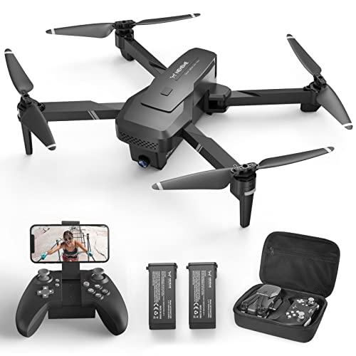 NEHEME Drones with Camera for Adults, NH760 1080P FPV Drone for Kids Beginners, Foldable WIFI RC Quadcopter with 2 Batteries for 32 Min Flight, Carrying Case, Altitude Hold, Toys Gifts for Boys Girls