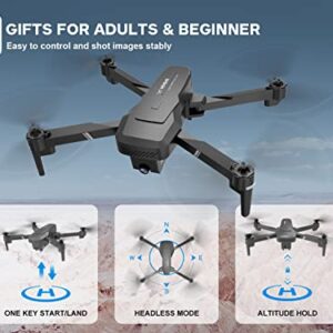 NEHEME Drones with Camera for Adults, NH760 1080P FPV Drone for Kids Beginners, Foldable WIFI RC Quadcopter with 2 Batteries for 32 Min Flight, Carrying Case, Altitude Hold, Toys Gifts for Boys Girls