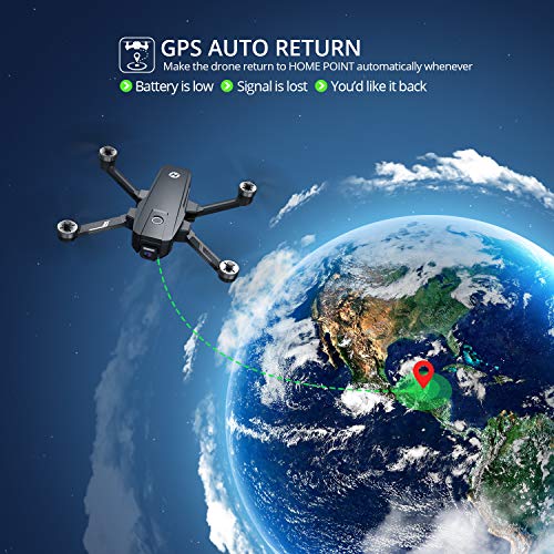 Holy Stone HS720E GPS Drone with 4K EIS UHD 130 FOV Camera for Adults Beginner, FPV Quadcopter with Brushless Motor, 2 Batteries 46 Min Flight Time, 5GHz Transmission, Smart Return Home, Follow Me