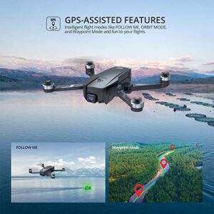 Holy Stone HS720E GPS Drone with 4K EIS UHD 130 FOV Camera for Adults Beginner, FPV Quadcopter with Brushless Motor, 2 Batteries 46 Min Flight Time, 5GHz Transmission, Smart Return Home, Follow Me