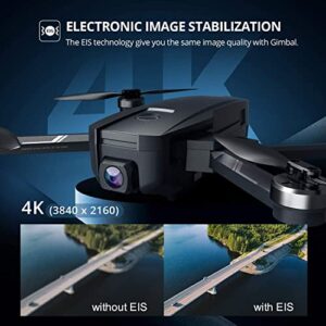 Holy Stone HS720E GPS Drone with 4K EIS UHD 130 FOV Camera for Adults Beginner, FPV Quadcopter with Brushless Motor, 2 Batteries 46 Min Flight Time, 5GHz Transmission, Smart Return Home, Follow Me