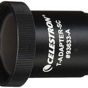 Celestron f/6.3 Reducer Corrector for C Series Telescopes & T-Adapter with SCT 5, 6, 8 with 9.25, 11, 14, Black (93633-A)