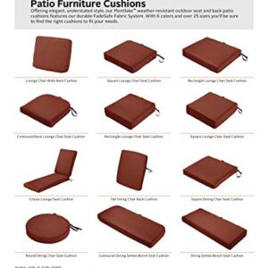 Classic Accessories Montlake FadeSafe Water-Resistant 15 Dia x 2 Inch Patio Dining Seat Cushion, Heather Henna Red, Patio Furniture Cushions