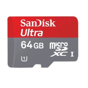 sandisk sdsdqua-064g-a11 professional ultra 64gb microsdxc card is custom formatted for high speed, lossless recording! includes standard sd adapter. (uhs-1 class 10 certified 30mb/sec) for gopro hero4 black