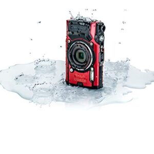 OM System Olympus TG-6 Red Underwater camera, Waterproof, Freeze proof, High Resolution Bright, 4K Video 44x Macro shooting