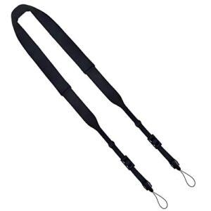 chmete washable soft neoprene camera neck strap (black)