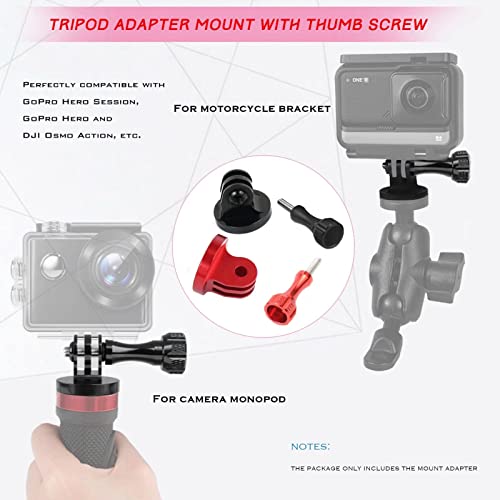 Niewalda Alumium Tripod Mount Adapter, Gopro Threaded Mount Adapter,Action Camera Tripod Aluminum Mount,for GoPro Max, GoPro Hero, DJI Osmo Action Camera （Two Groups）