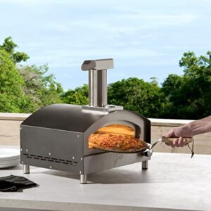 Pizza Oven Bundle with Pizza Peel, Carry Case & Gas Regulator | Gas Outdoor Portable Oven | Built-in Thermometer for Alfresco Outdoor Garden Cooking