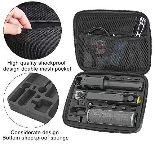 SKEZN Medium Osmo Pocket 2 Portable Surface-Waterproof Carrying Case Compatible with DJI Osmo Pocket 2,Protective Travel Storage Bag for DJI osmo Pocket 2 Accessories