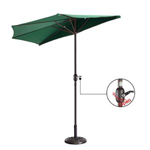 Pure Garden 327425IKV Patio Umbrella, Forest Green