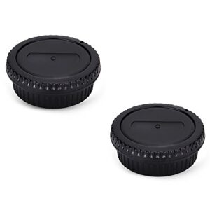 2 pack jjc body cap cover and rear lens cap kit for canon eos rebel t6 t7 t5 t4i t5i t6i t6s t7i t8i sl1 sl2 sl3 60d 70d 77d 80d 90d 5d mark ii iii iv 6d 7d & more canon dslr camera with ef ef-s lens