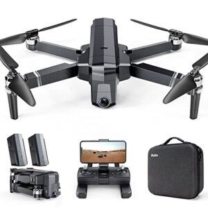 ruko f11pro drones with camera for adults 4k uhd camera 60 mins flight time with gps auto return home brushless motor-black（with carrying case）