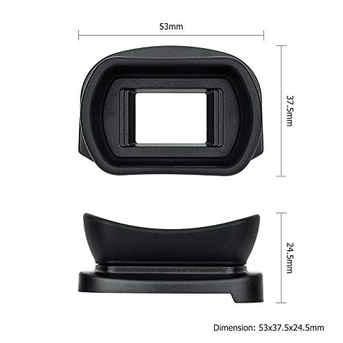 Soft Silicon Camera Viewfinder Eyecup Eyepiece Eyeshade for Canon EOS 5DM4 5DM3 5DS 5DSR 7DM2 7D, EOS 1D X Mark II, 1D X, 1Ds Mark III, 1D Mark IV, 1D Mark III Replaces Canon Eg Eye Cup