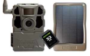 tactacam reveal x gen 2.0 lte cellular trail camera at&t and verizon, hd video, hd photo, low glow ir led flash (ta-tc-xg2) for hunting, security, surveillance gen 2 (3) gen 2.0 + solar combo