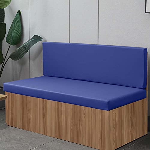 Custom Size Leather Bench Cushions with Waterproof Non-Slip Cover for Outdoor Patio Seating, Garden Swing, Indoor Shoe Storage, Window Seat, Kitchen Settee, Soft Chair Pad