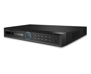 amcrest 4k nv5232 (32ch 1080p/3mp/4mp/5mp/6mp/4k/12mp) network video recorder – supports up to 32 x 4k ip cameras, supports up to 2 x 10tb hard drives (not included) (no poe ports included)