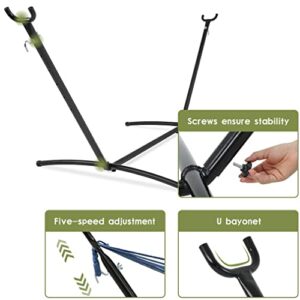 Her Majesty Hammock Portable Durable and Stable Best Stands for Indoor or Outdoor, Backyard Decor Bed Lawn Garden Steel Premium Carrying Case Patio