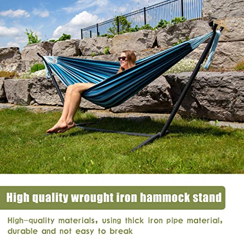 Her Majesty Hammock Portable Durable and Stable Best Stands for Indoor or Outdoor, Backyard Decor Bed Lawn Garden Steel Premium Carrying Case Patio