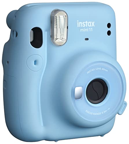 Fujifilm Instax Mini 11 Instant Camera - Sky Blue 4.8" x 4.2" x 2.6"