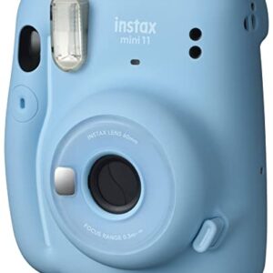 Fujifilm Instax Mini 11 Instant Camera - Sky Blue 4.8" x 4.2" x 2.6"