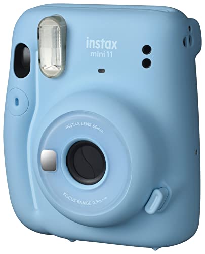 Fujifilm Instax Mini 11 Instant Camera - Sky Blue 4.8" x 4.2" x 2.6"