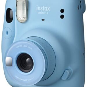 Fujifilm Instax Mini 11 Instant Camera - Sky Blue 4.8" x 4.2" x 2.6"