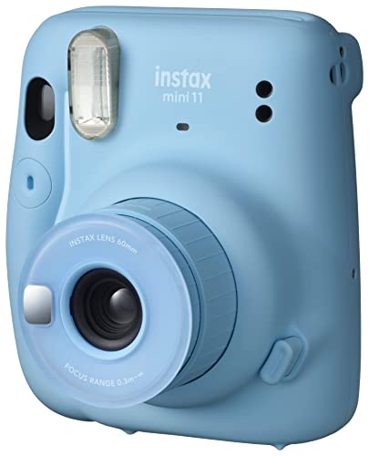 Fujifilm Instax Mini 11 Instant Camera - Sky Blue 4.8" x 4.2" x 2.6"