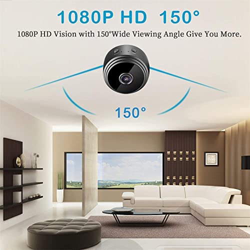 Zone Flex Camera, Wireless Wifi Motion Detects Magnetic Camera, Monitor Detection Tiny Cameras for Indoor/outdoor, Mini 1080p Wireless Magnetic Security Camera, Car Cameras for Surveillance (White)