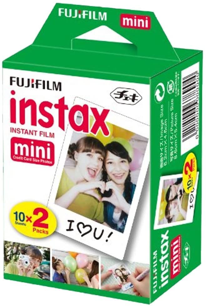 Fujifilm Instax Mini Instant Film, Twin Packs (2 Pack, Total 40 Sheets) 40 Sticker Film Frames + Photo Bouquet Holder