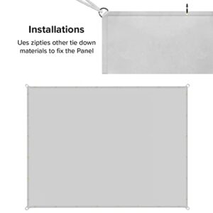 INFRANGE Waterproof Light Gray 3' x 15' Sun Shade Sail Pergola Replacement Straight Edge with Grommets, 95% UV Blockage UV & Water Resistant, for Outdoor Patio Garden Carport - Customized