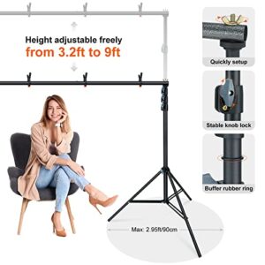 LINCO Lincostore 9x10 ft Photography Photo Backdrop Stand Background Support System Kit 4154-4236