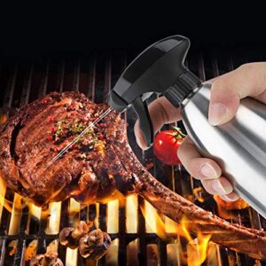 Bbq Spray Bottle For Smoking Barbecue Oil Sprayer Bbq Spritzer Bottle For Smoking,Barbecue Oil Sprayer,Stainless Steel Portable Bottle for Kitchen Outdoor BBQ Cooking Tool