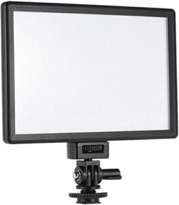 viltrox l116t cri95+ super slim dimmable led light panel ,bi-color 3300k-5600k led video light with lcd control / light mount (no battery/ no ac adapter)