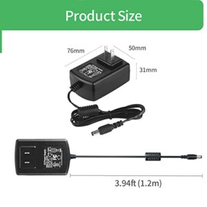 [UL Certified] AC to DC 12V 3A Power Supply Adapter for CCTV Cameras DVR NVR 5.5mm x 2.1mm UL Listed FCC