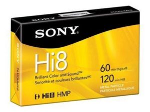 sony hi8 metal particle hi8 tape – 1 x 120min (p6120hmpr) –