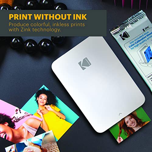 Kodak 2"x3" Premium Zink Photo Paper (20 Sheets) Compatible with Kodak Smile, Kodak Step, PRINTOMATIC