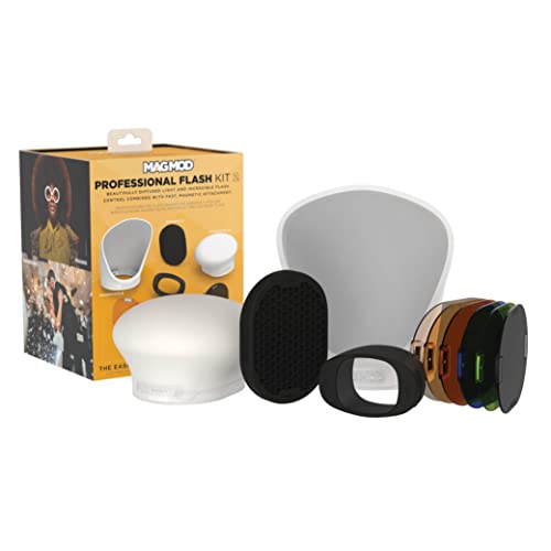 MagMod Professional Flash Kit 2 | Photography Lighting Flash Diffuser Set | Magnetic Light Diffuser Attachments | New and Improved MagMod Modifiers | Superior Light Control