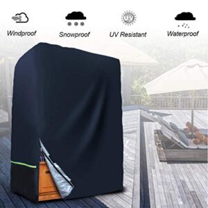 YARNOW Patio Chair Covers Waterproof UV Outdoor Stackable Chair High Back Chair Cover Patio Furniture Protector for Outdoor Garden Swing Furniture BBQ Grill