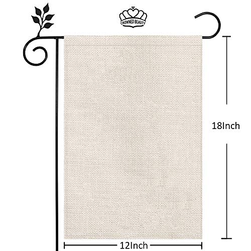 CROWNED BEAUTY Spring Floral Garden Flag 12×18 Inch Small Vertical Double Sided Outside Décor for Yard