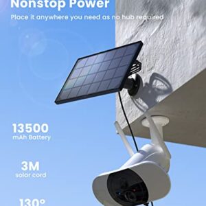 ieGeek Solar Camera Security Outdoor, Floodlight Camera Wireless 2K, Solar Outdoor Home Security Camera with 1200Lumens Flood Light, AI Detection, Color Night Vision, 2-Way Talk, Work with Alexa, IP66