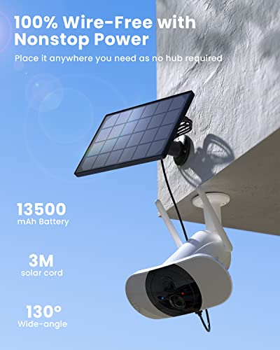 ieGeek Solar Camera Security Outdoor, Floodlight Camera Wireless 2K, Solar Outdoor Home Security Camera with 1200Lumens Flood Light, AI Detection, Color Night Vision, 2-Way Talk, Work with Alexa, IP66