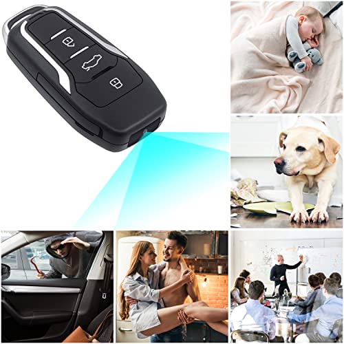 ClODGDGO 64GB Spy Camera Hidden Camera Car Key,360 Minutes Battery Life Mini Spy Camera, Nanny Cam Hidden Camera with HD 1080P,Surveillance & Security Cameras for Dating